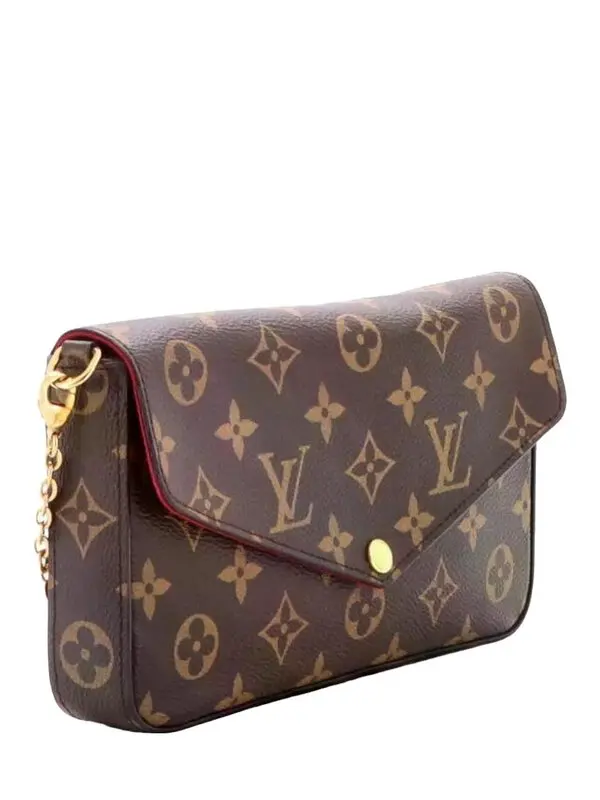 LOUIS VUITTON Felicie Pochette Monogram Canvas - Brown