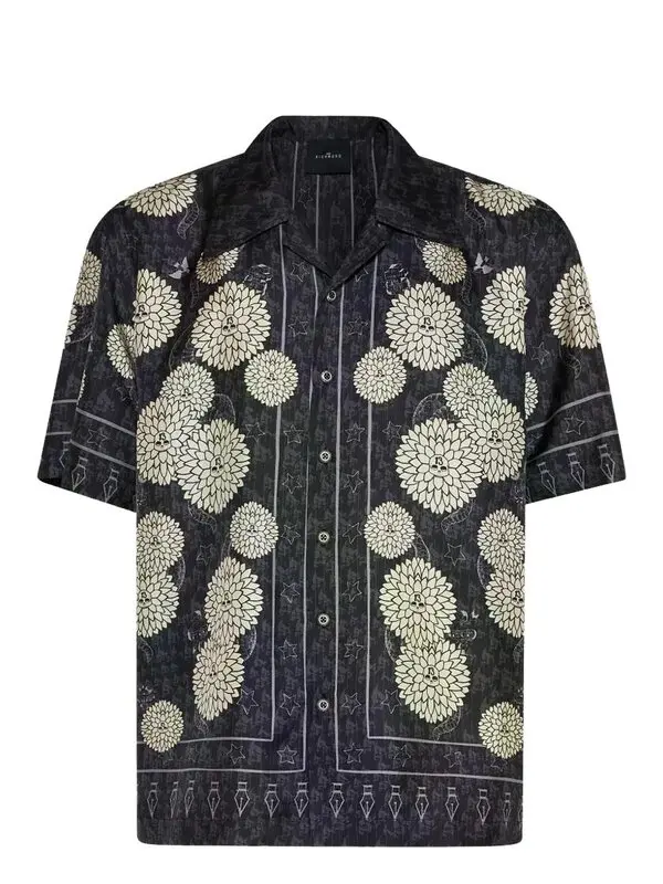 John Richmond Floral-print Shirt - Black