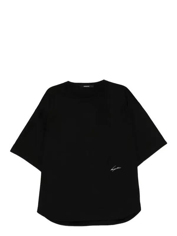 SONGZIO Logo-embroidered T-shirt - Black