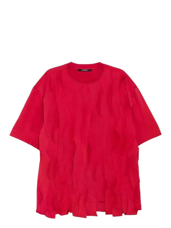 SONGZIO Textured T-shirt - Red