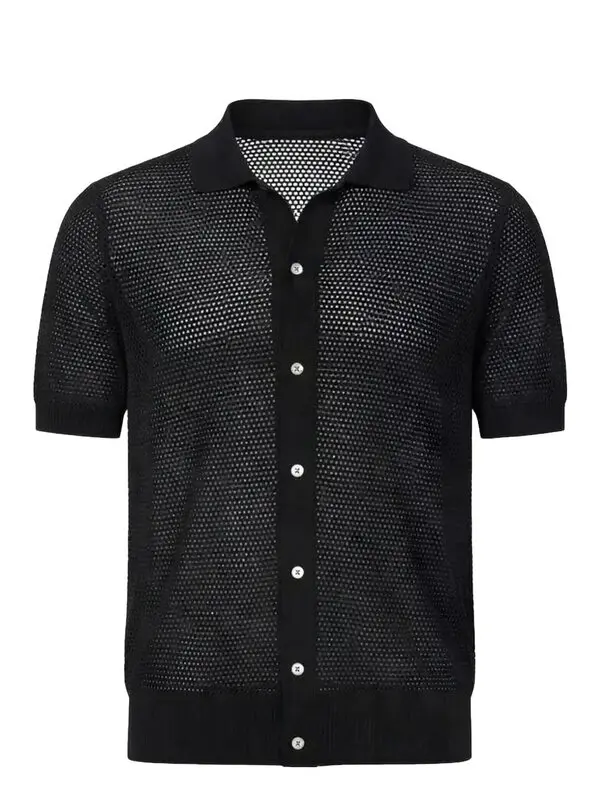 Tagliatore Short-sleeves Shirt - Black