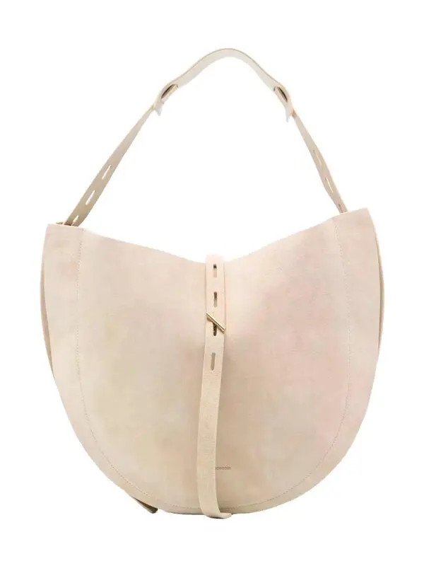MINOBOSSI Liz Suede Shoulder Bag - Neutrals