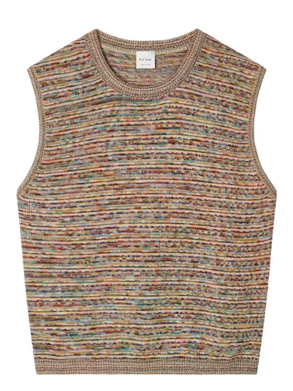 Paul Smith Striped Knitted Vest - Neutrals