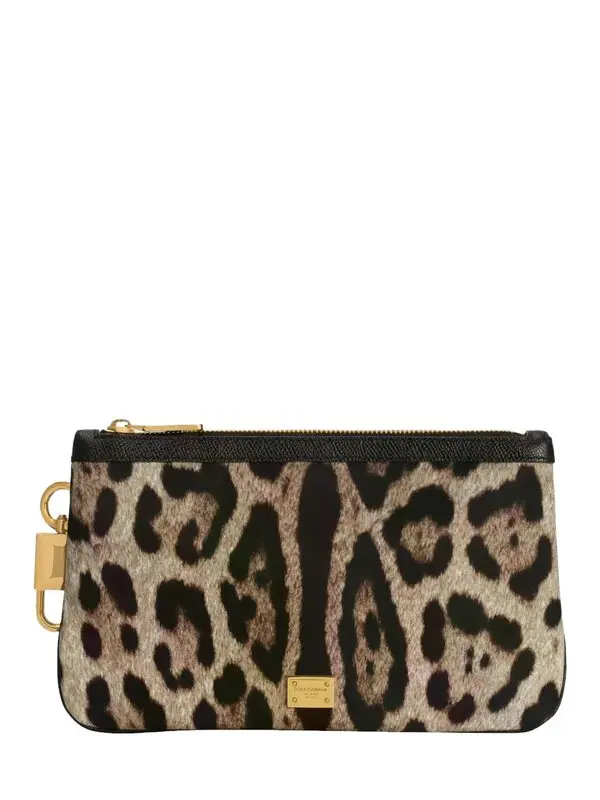 Dolce & Gabbana Printed Nylon Toiletry Bag - Neutrals