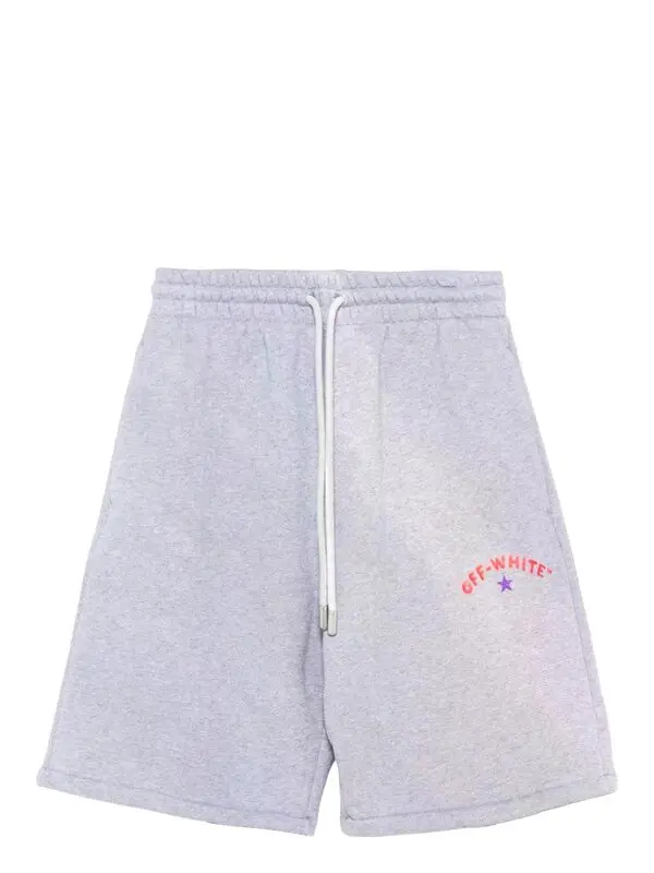 Off-White Star Arrow Skate Sweatshorts - Grey