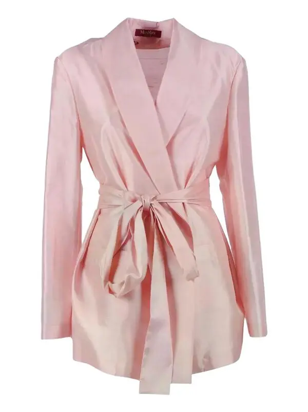 Max Mara Tied Double-breasted Blazer - Pink
