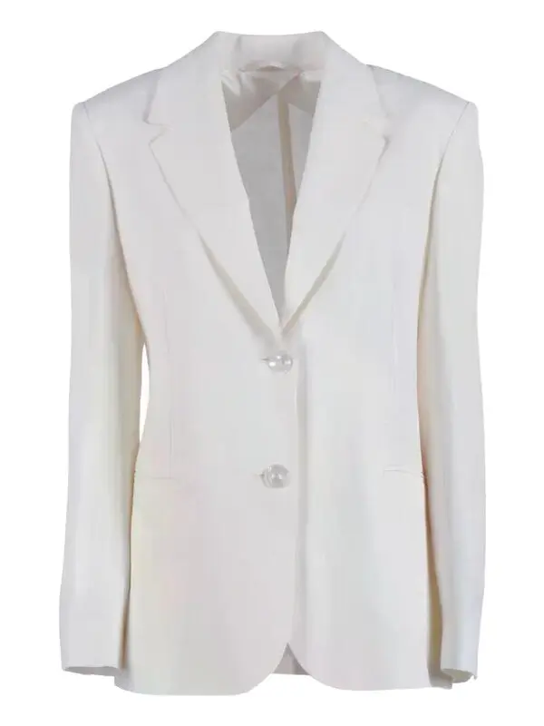 Max Mara Bello Single-breasted Blazer - White