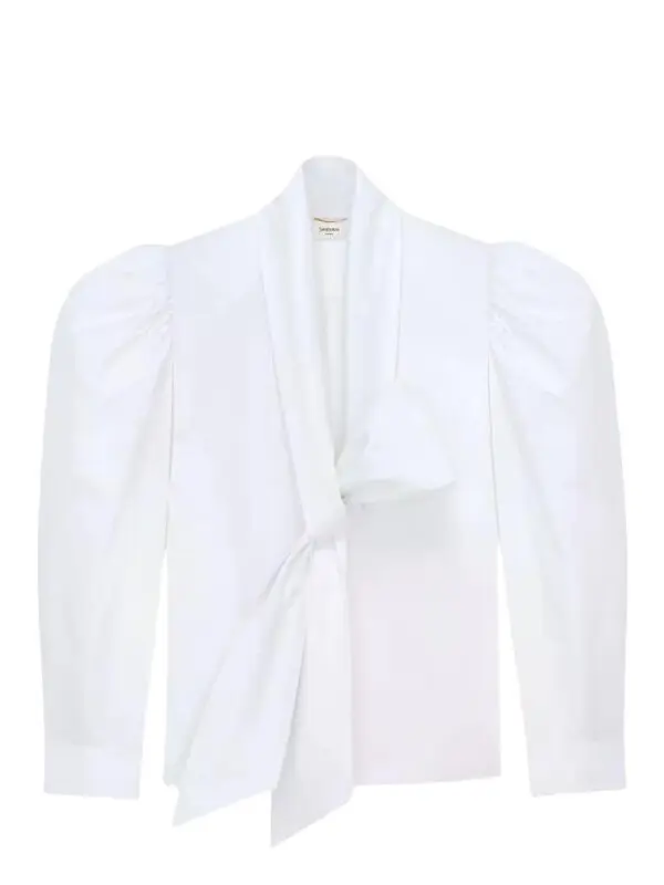 Saint Laurent Ballon-sleeve Blouse - White