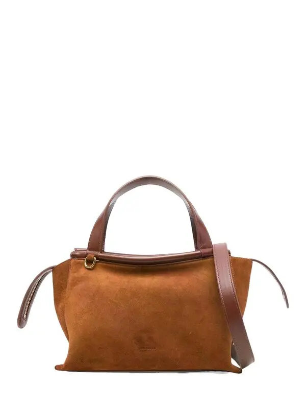 WANDLER Zip Handle Tote Bag - Brown