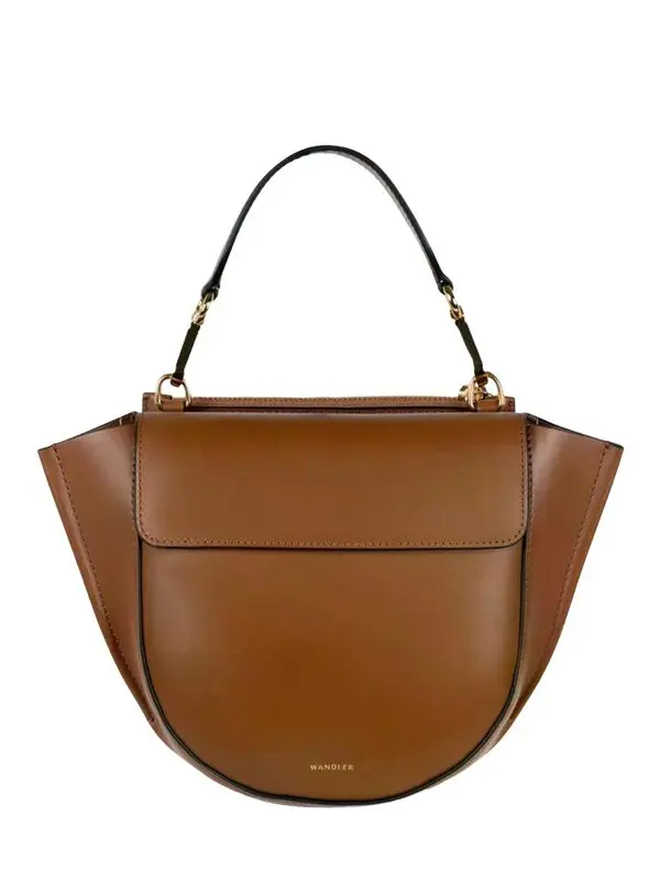 WANDLER Mini Hortensia Tote Bag - Brown