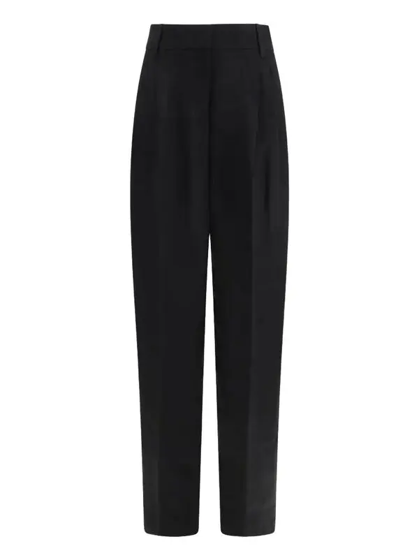 Max Mara Linen Tailored Trousers - Black