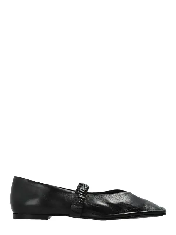 ALOHAS Lauton Leather Ballet Flats - Black