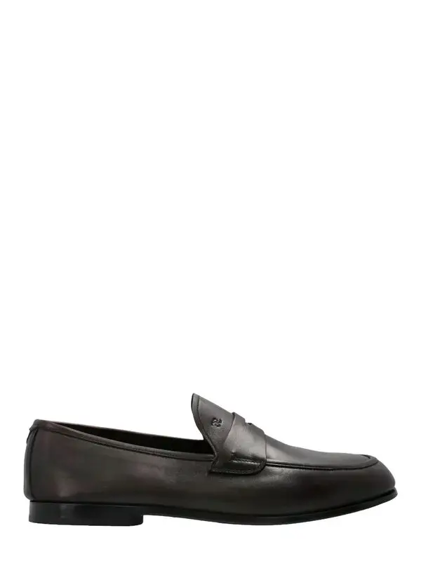 FABI Leather Loafers - Brown