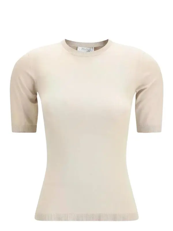 Max Mara Ottano Knitted Top - Neutrals