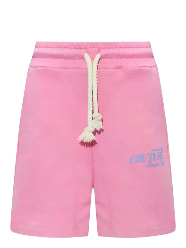 Versace Drawstring Logo Shorts - Pink