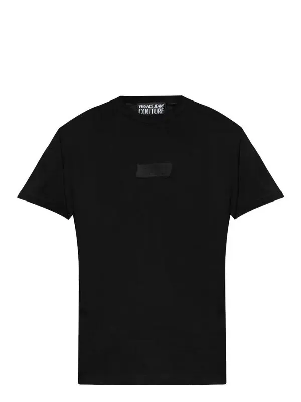 Versace Logo-patch T-shirt - Black