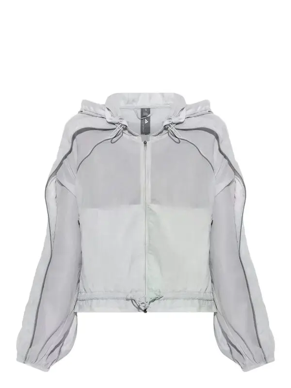 Adidas By Stella McCartney Hooded Piped Jacket - Grey