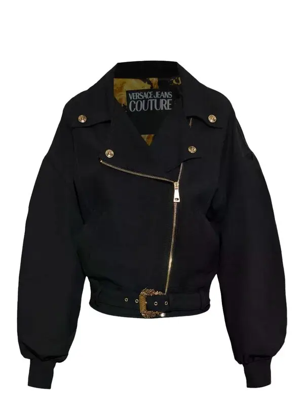 Versace Belted Jacket - Black