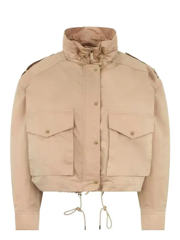 MOORER Cropped Jacket - Neutrals
