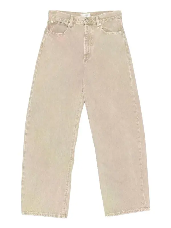 FRAME The Bow Wide-leg Jeans - Neutrals