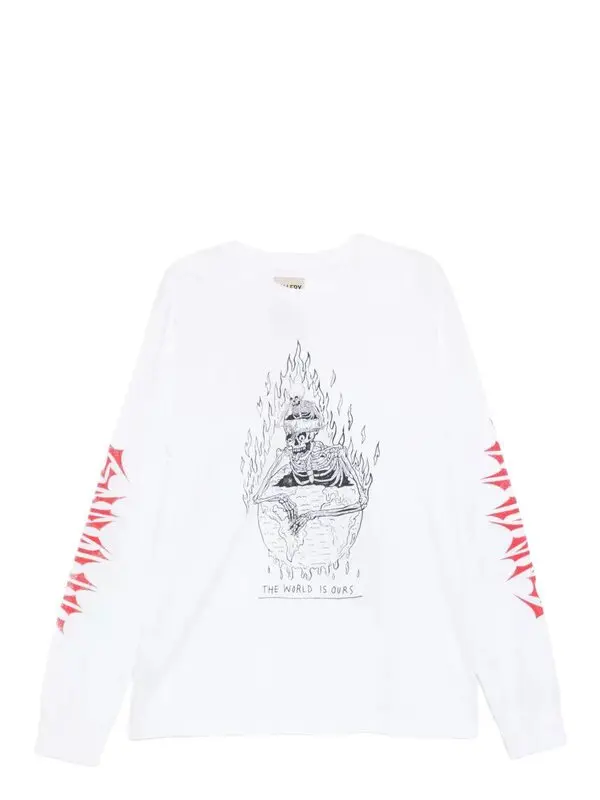 GALLERY DEPT. Graphic-print Long-sleeve T-shirt - White
