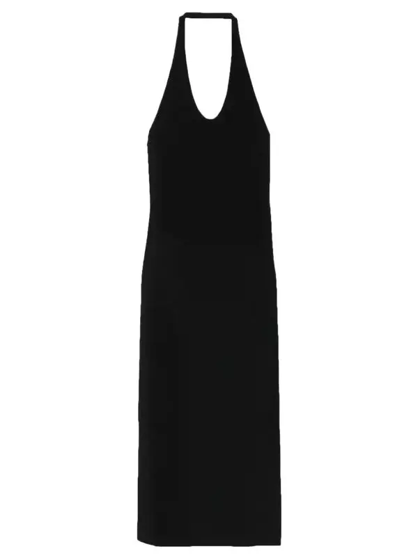 TOTEME Halterneck Midi Dress - Black