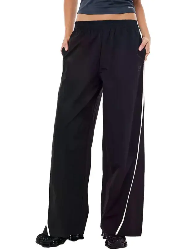 P.E Nation Striped Track Pants - Black