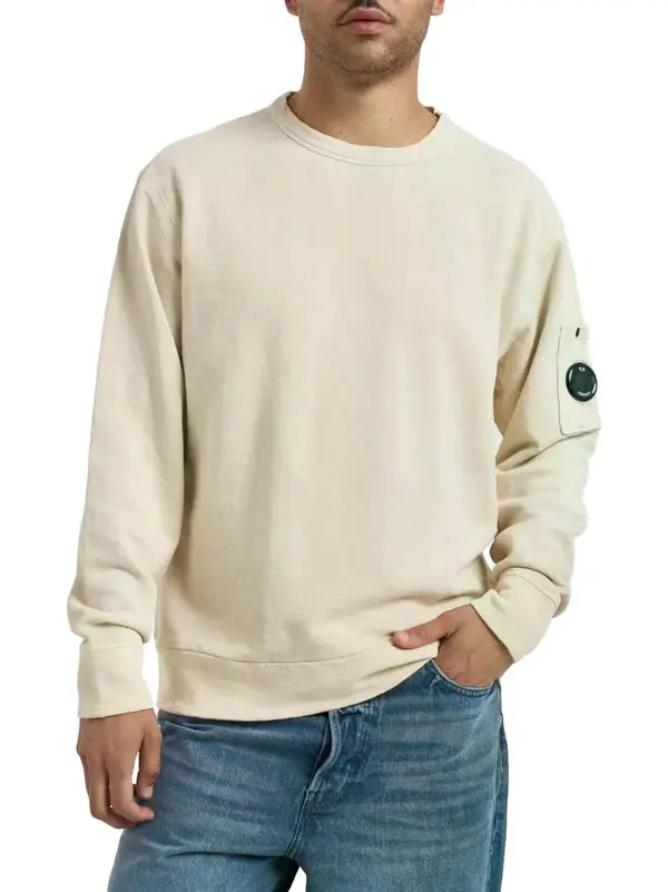 C.P. COMPANY Arm Lens Pocket Sweater - Neutrals