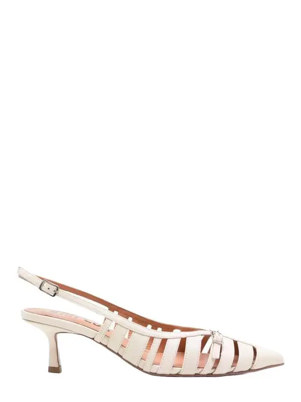 BIBI LOU Ali Caged Slingback Pumps - Neutrals