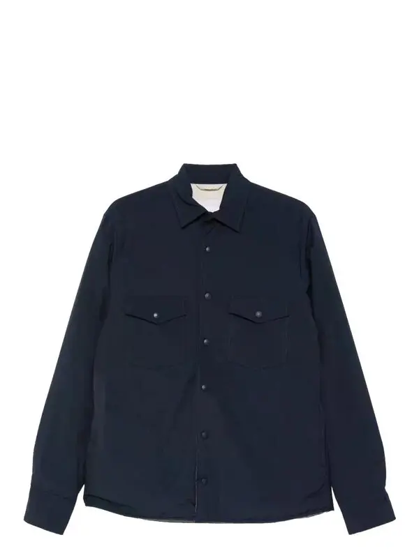 Eleventy Shirt Jacket - Blue