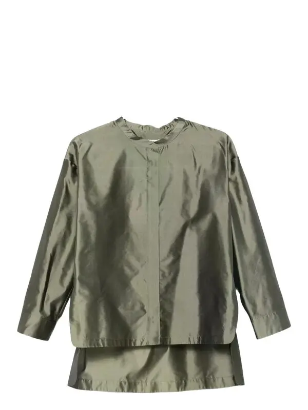 Max Mara Collarless Shirt - Green