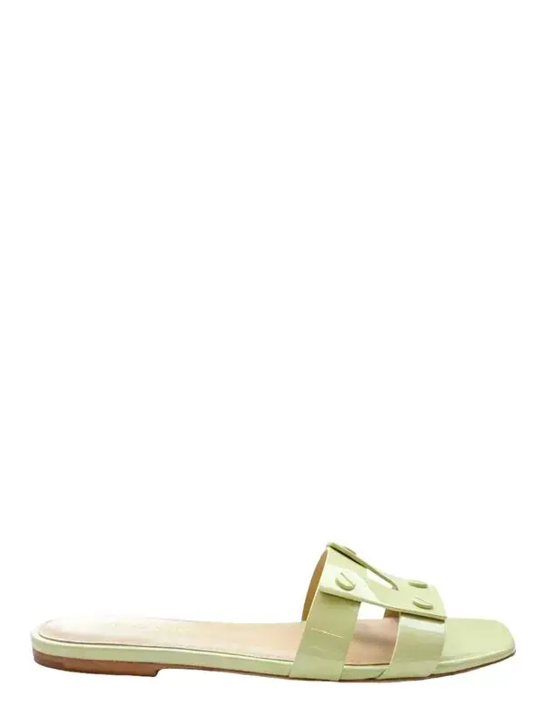 Veronica Beard Cut-out Studded Sandals - Green