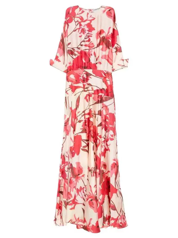 Chiara Boni La Petite Robe Floral-print Maxi Dress - Neutrals