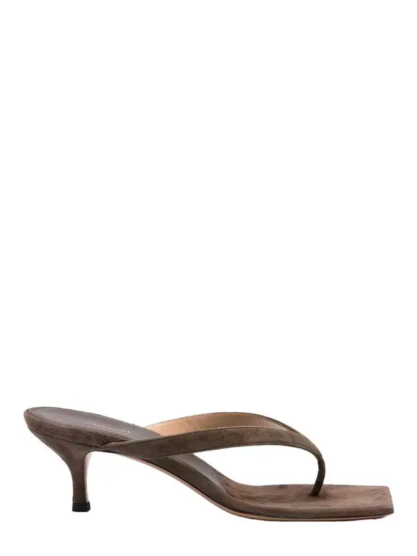 CASTAGNA Clarice Suede Sandals - Brown
