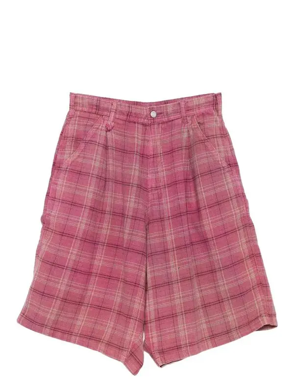 R13 Checked Shorts - Pink
