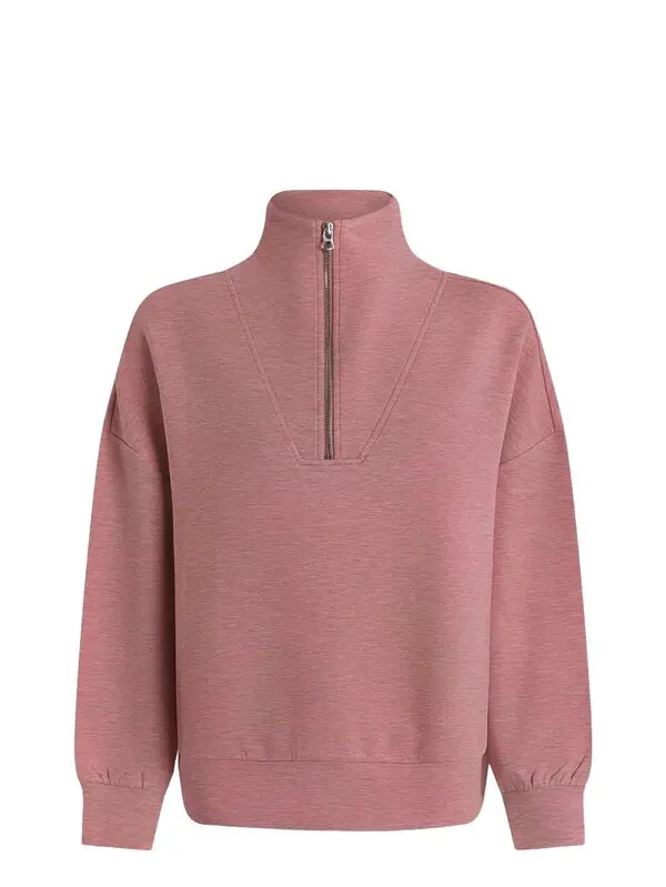 Varley Half Zip High Neck Sweatshirt - Pink