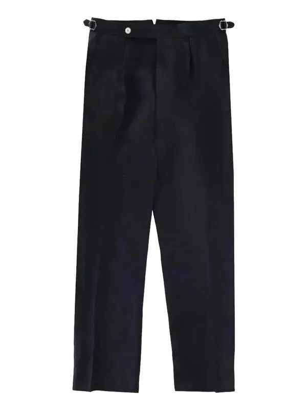 BOSS Buckle-detail Trousers - Blue