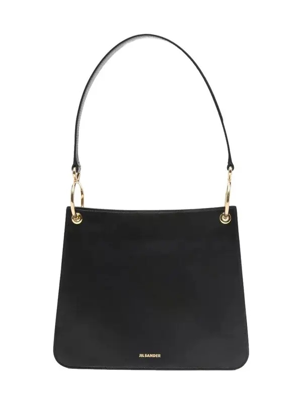JIL SANDER Leather Tote Bag - Black