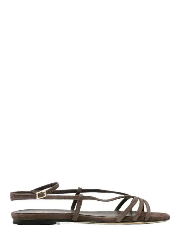 THE SELLER Suede Strappy Sandals - Brown
