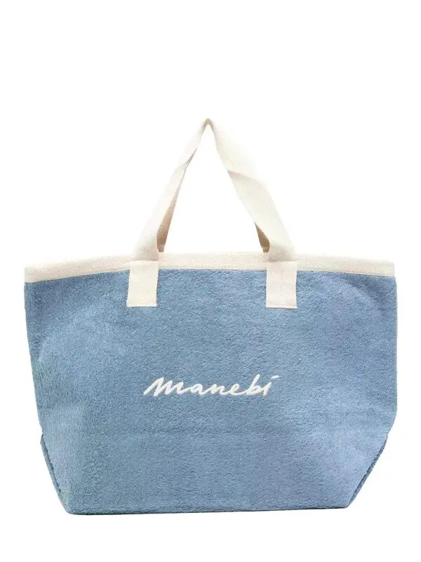 Manebí Logo-embroidered Tote Bag - Blue