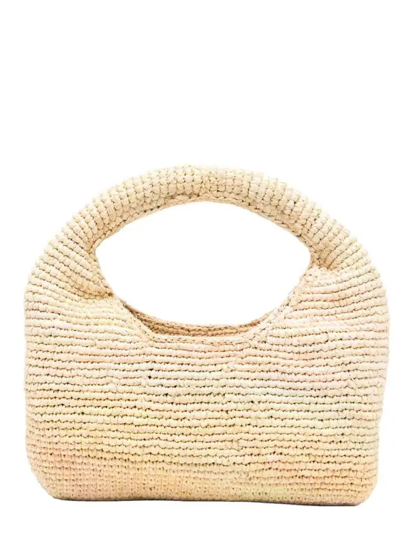 Manebí Halfmoon Raffia Tote Bag - Neutrals