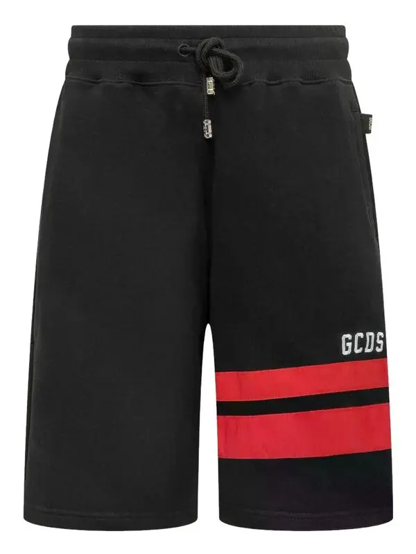 Gcds Logo-detail Shorts - Black