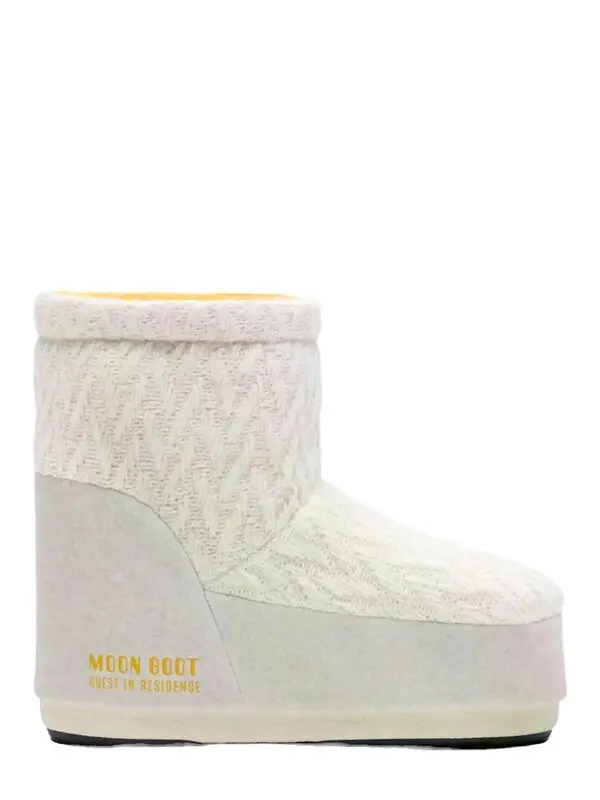Moon Boot X Guest In Residence Icon Low Knitted Boots - Neutrals