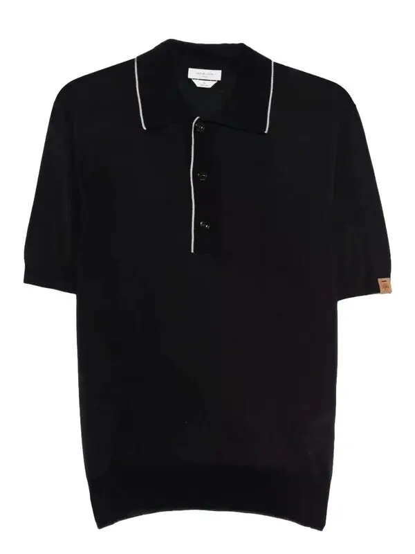 Jacob Cohen Contrast-trim Polo Shirt - Black