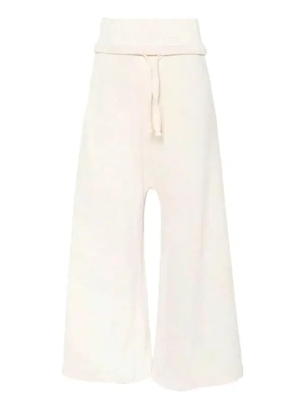 OSKLEN Wide Leg Cropped Trousers - Neutrals