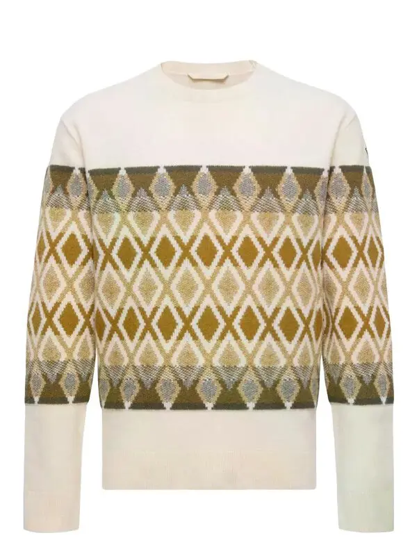Moncler Geometric-pattern Sweater - Neutrals