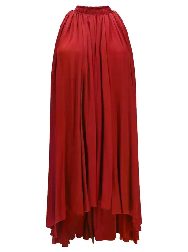 SA SU PHI Aria Draped Midi Dress - Red