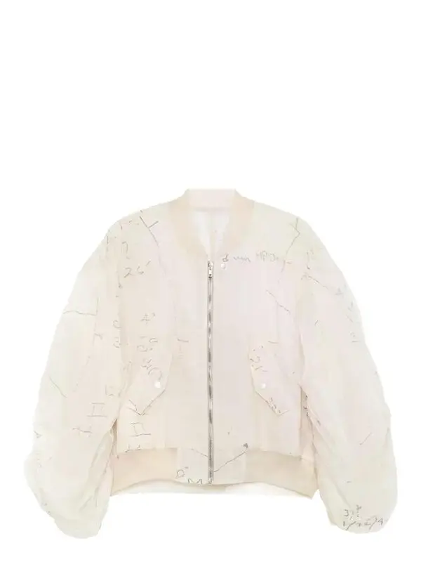 Rick Owens Secchia Flight Bomber Jacket - Neutrals