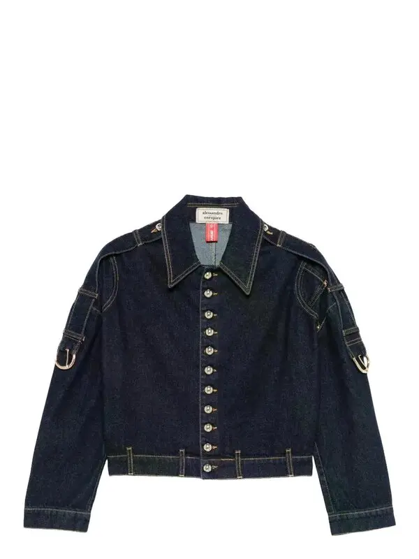 ALESSANDRO ENRIQUEZ Button Denim Jacket - Blue