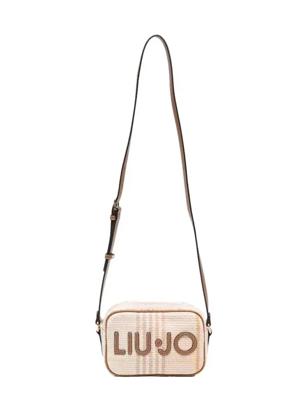 Liu Jo Logo Appliqué Crossbody Bag - Neutrals